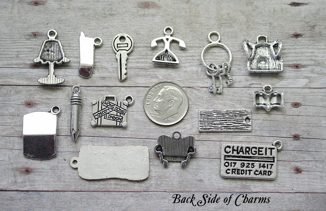 14pc or 5pc Hotel Front Desk Charm Set Lot Collection / Choose Charms ...