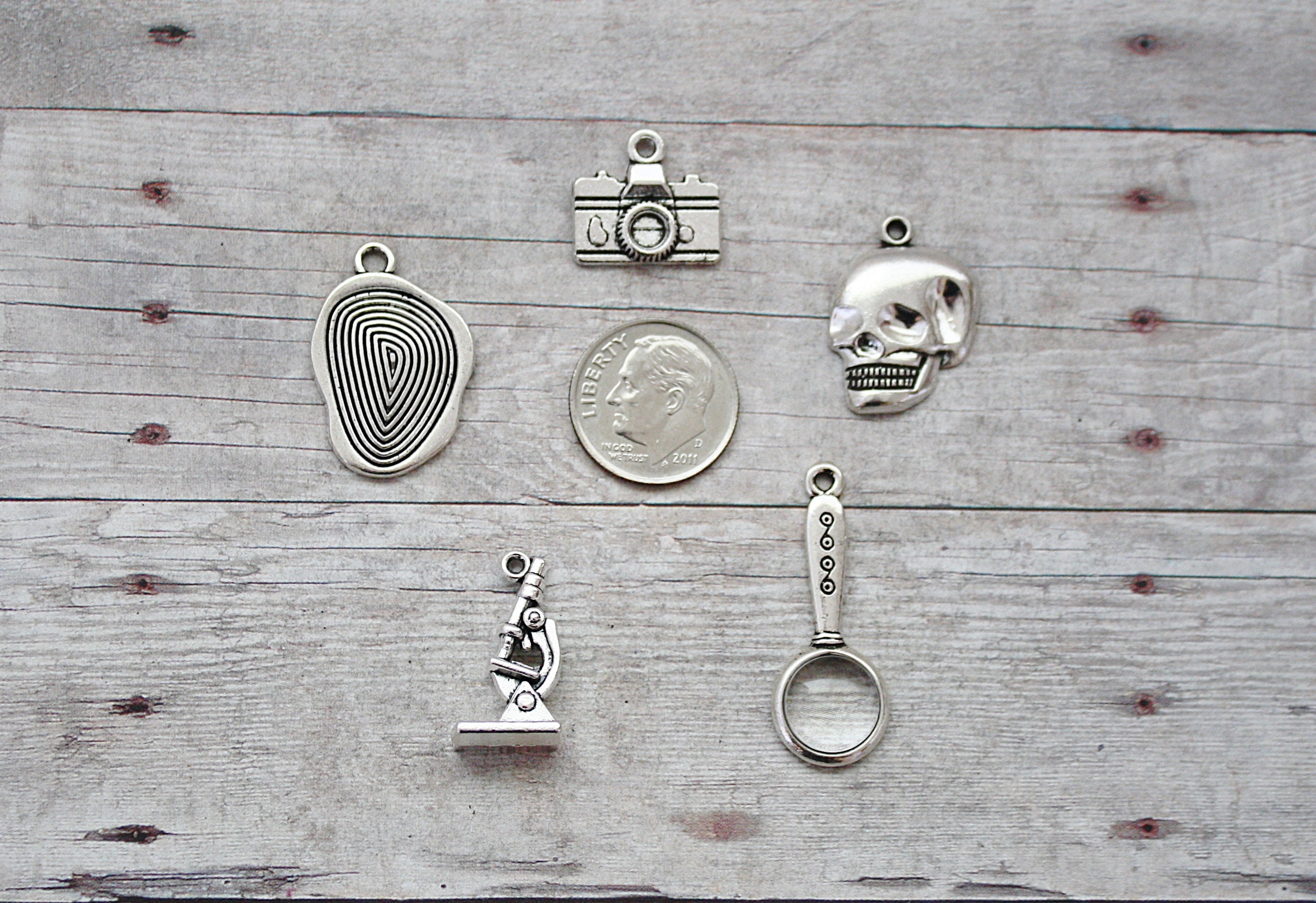 15pc or 5pc Criminologist Charm Set Lot Collection / Jewelry ...