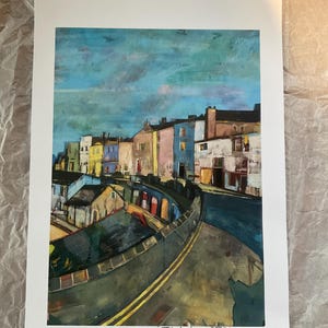Art Print From Original Artwork of Tenby Harbour. This Contemporary ...