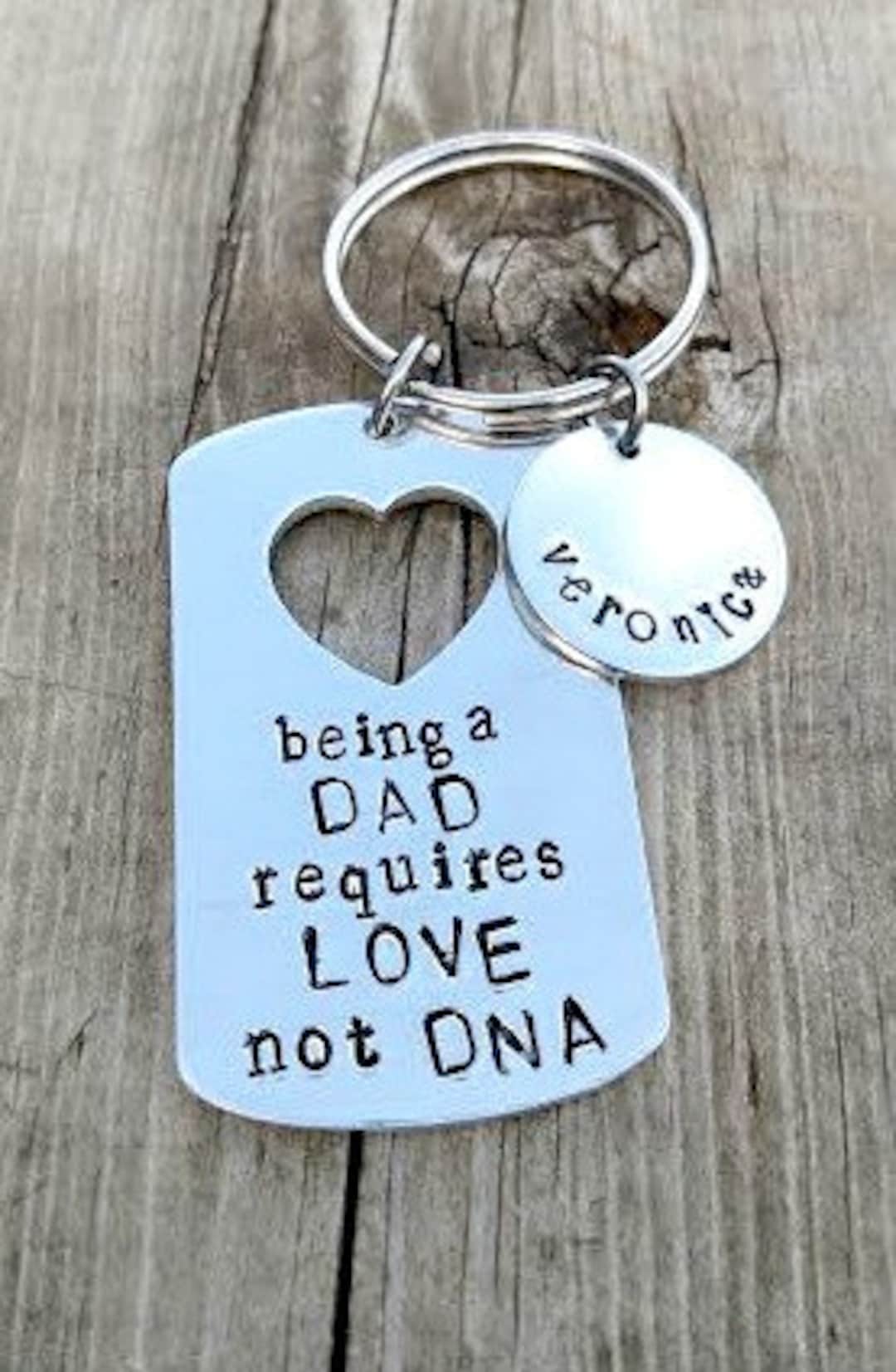 Step Dad Christmas Gift, Personalized Keyrings for Best Dad, Birthday ...