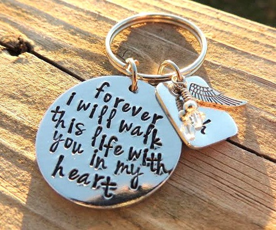 Keychain for Loss of Loved One Custom Memorial Key Chain - Etsy