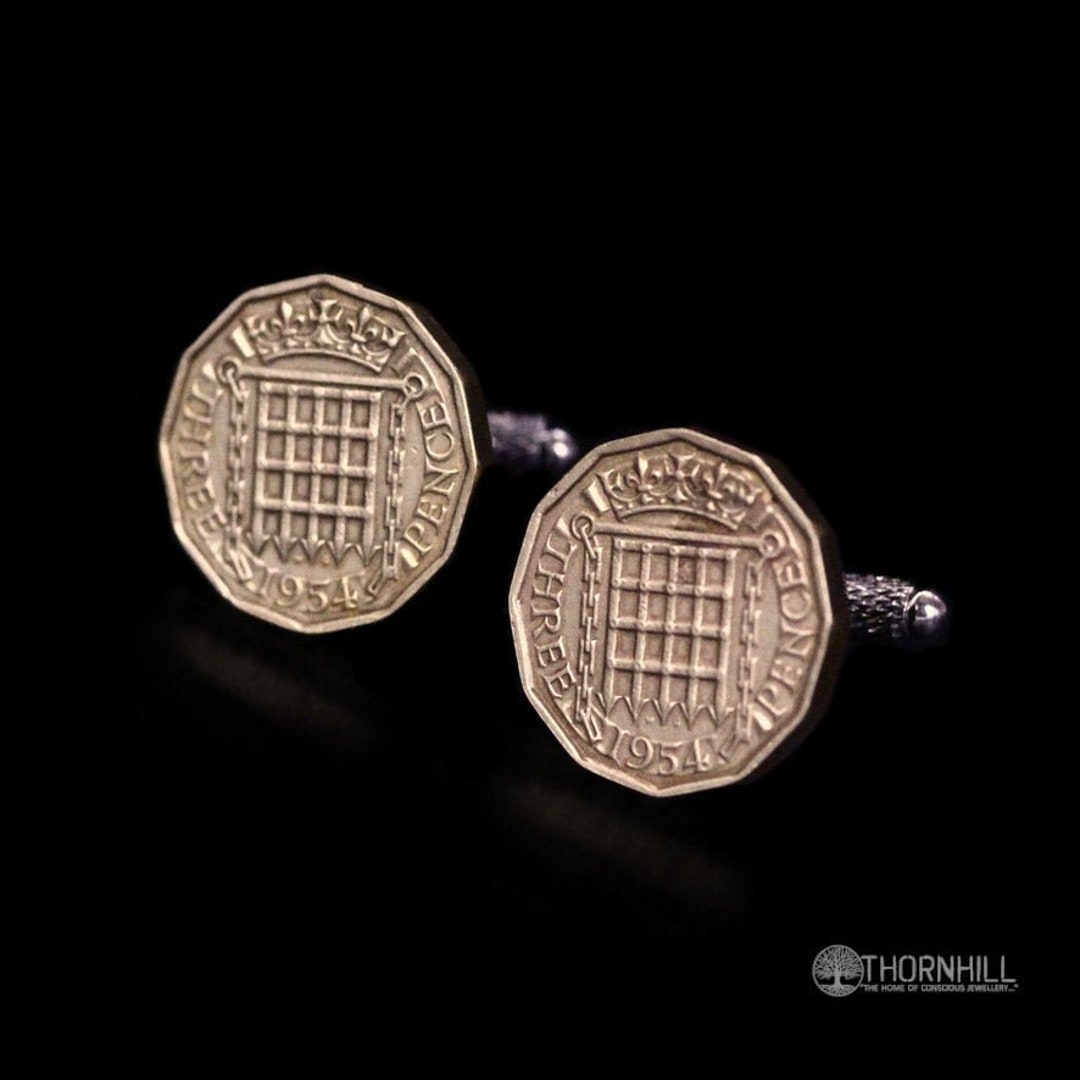 Threepence or Threepenny Bit Coin Cufflinks - Etsy
