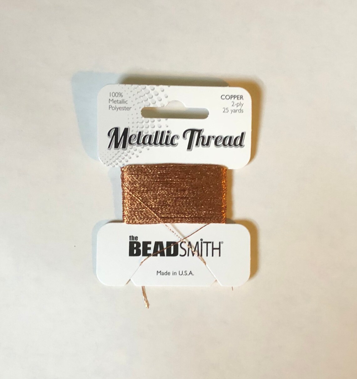 2 Ply Metallic Thread With A Polyester Core 25 Yard Cards for - Etsy