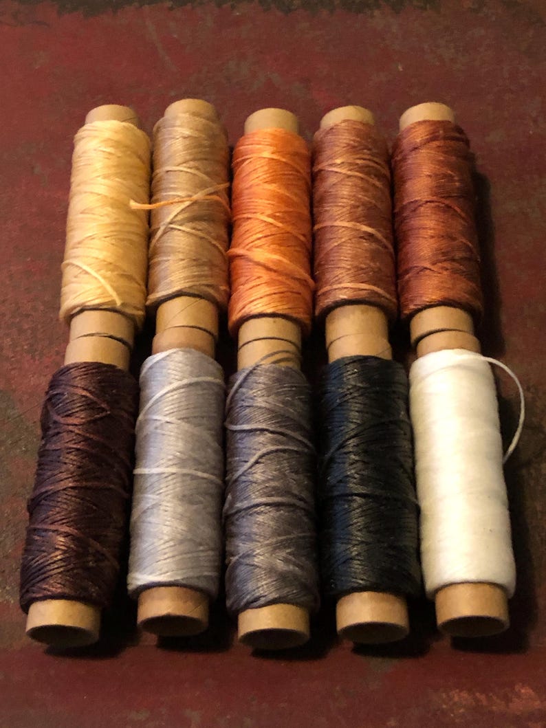 Synthetic Waxed Nylon 1mm Flat Cord on Spools in 8 Color Choices - Etsy