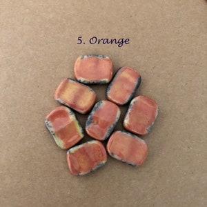 Keith Oconnor Handmade, Raku, Rectangle, Chicklet Beads in Your Choice ...