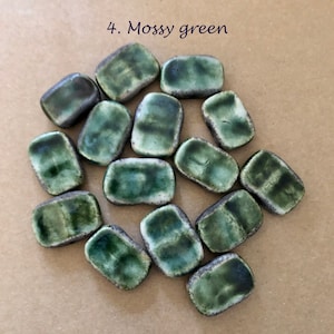 Keith Oconnor Handmade, Raku, Rectangle, Chicklet Beads in Your Choice ...