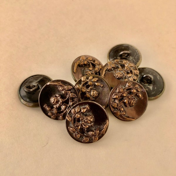Copper Buttons - Etsy