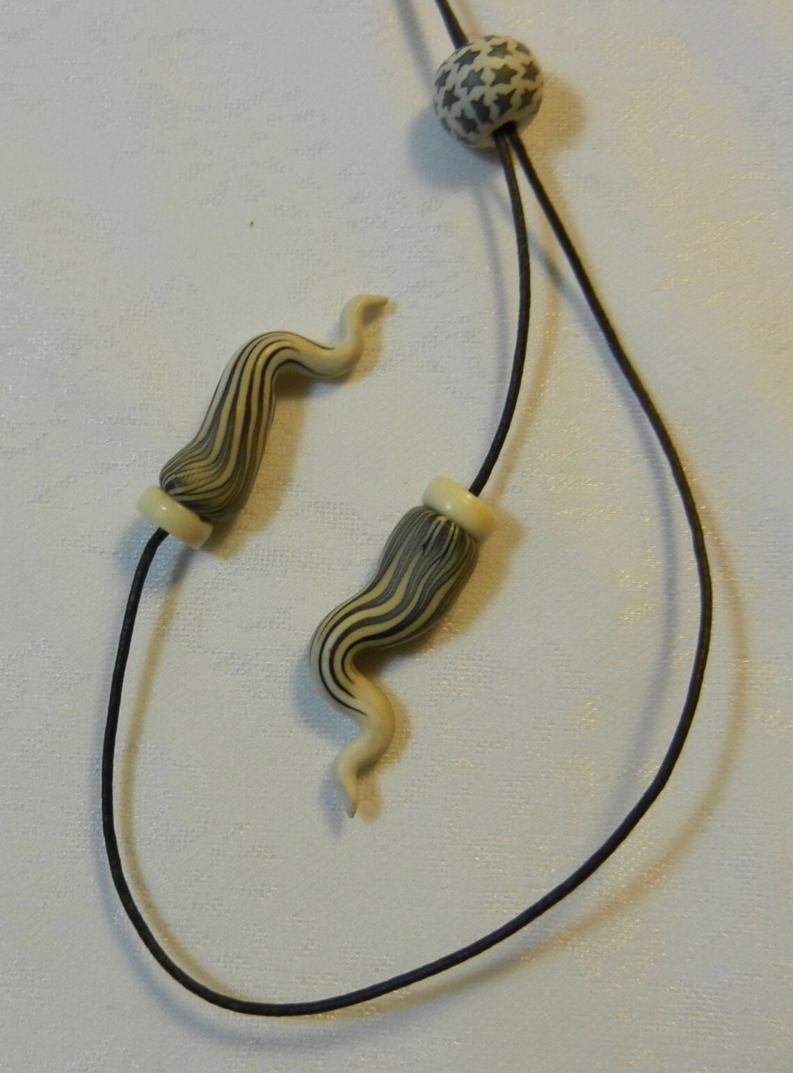 SALE Adjustable Polymer Clay Bone Ostrich Shell MOP Nickel | Etsy