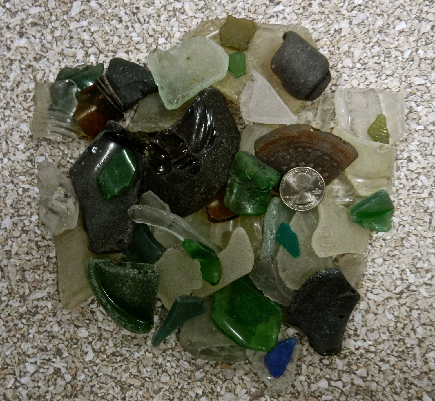 New England Sea Glass Shards, Coastal Craft Supplies - Etsy