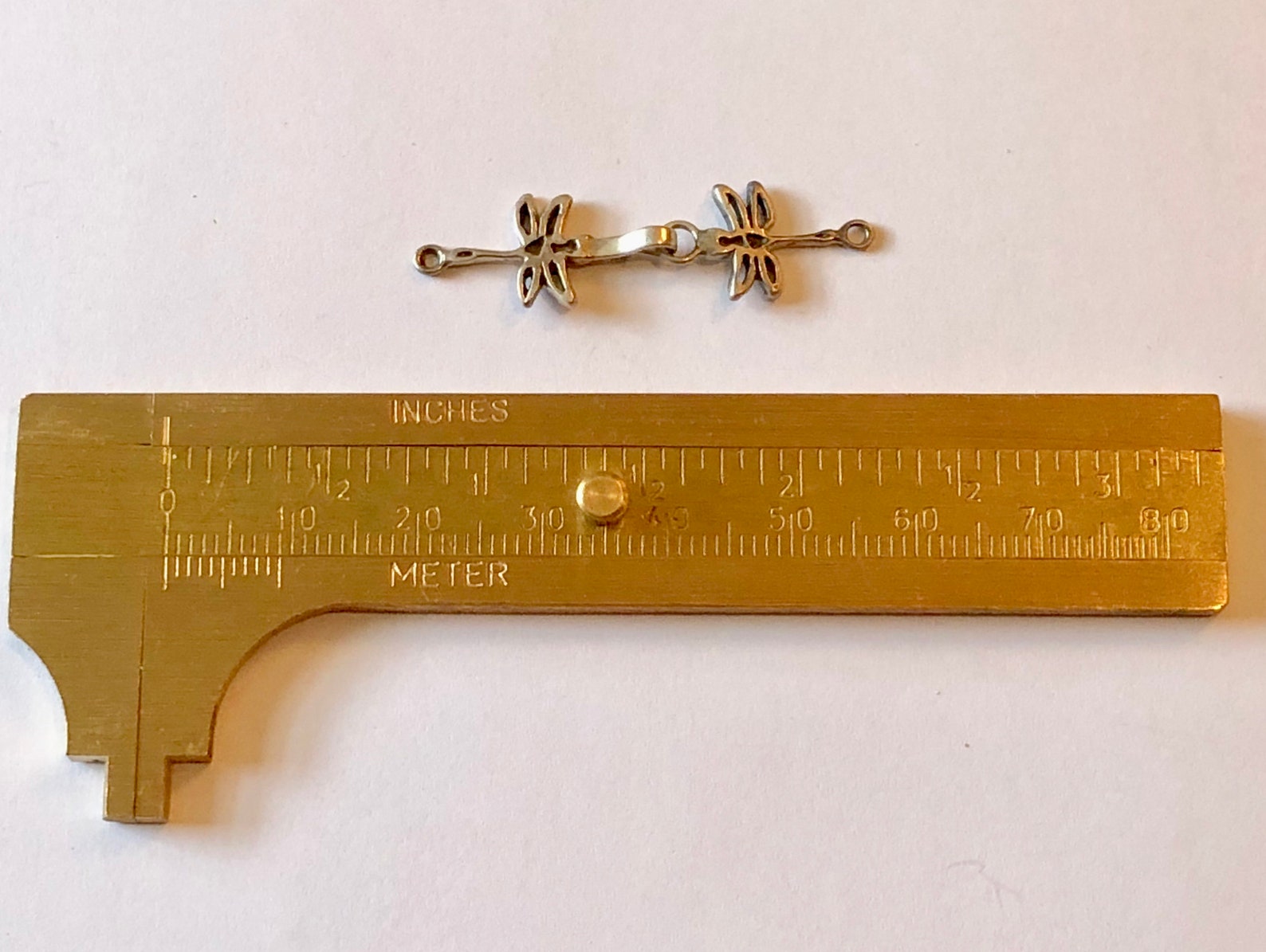 Stylized Solid Sterling Silver 2 Part Hook and Loop Clasps | Etsy