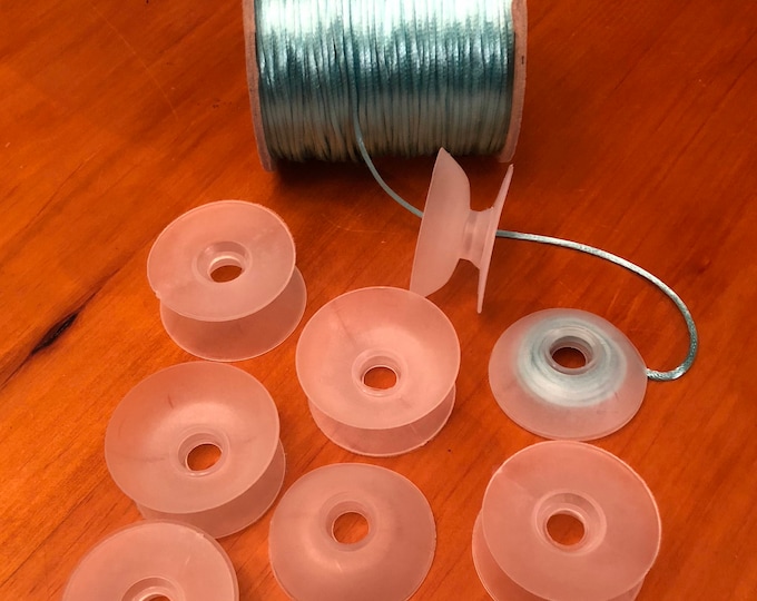 Bobeez 8 Piece Set of 1 7/8 by 3/8, Soft, Flexible, Plastic Bobbins ...