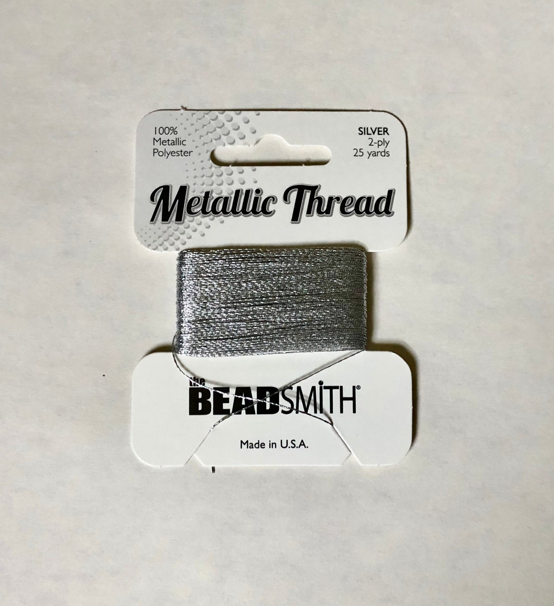 2 Ply Metallic Thread With A Polyester Core 25 Yard Cards for - Etsy
