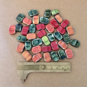Keith Oconnor Handmade, Raku, Rectangle, Chicklet Beads in Your Choice ...