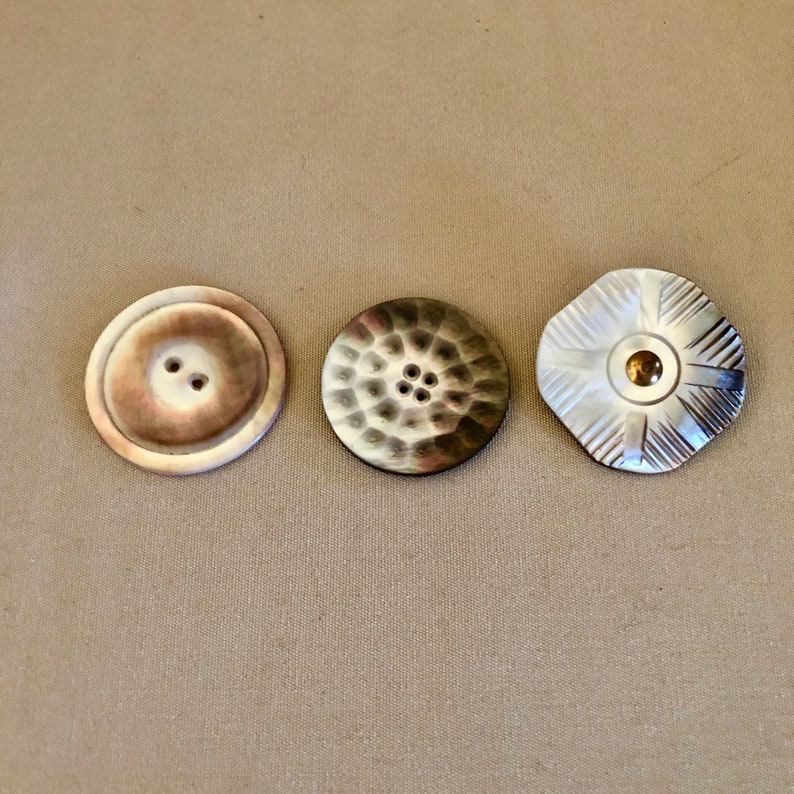 Vintage Extra Large Coat Buttons Hand Made Out of Natural - Etsy