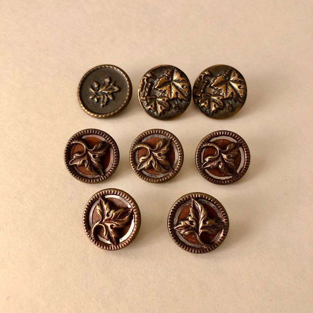 Vintage, Early 1900s Assortment of Eight, Collectible Leaf Themed ...