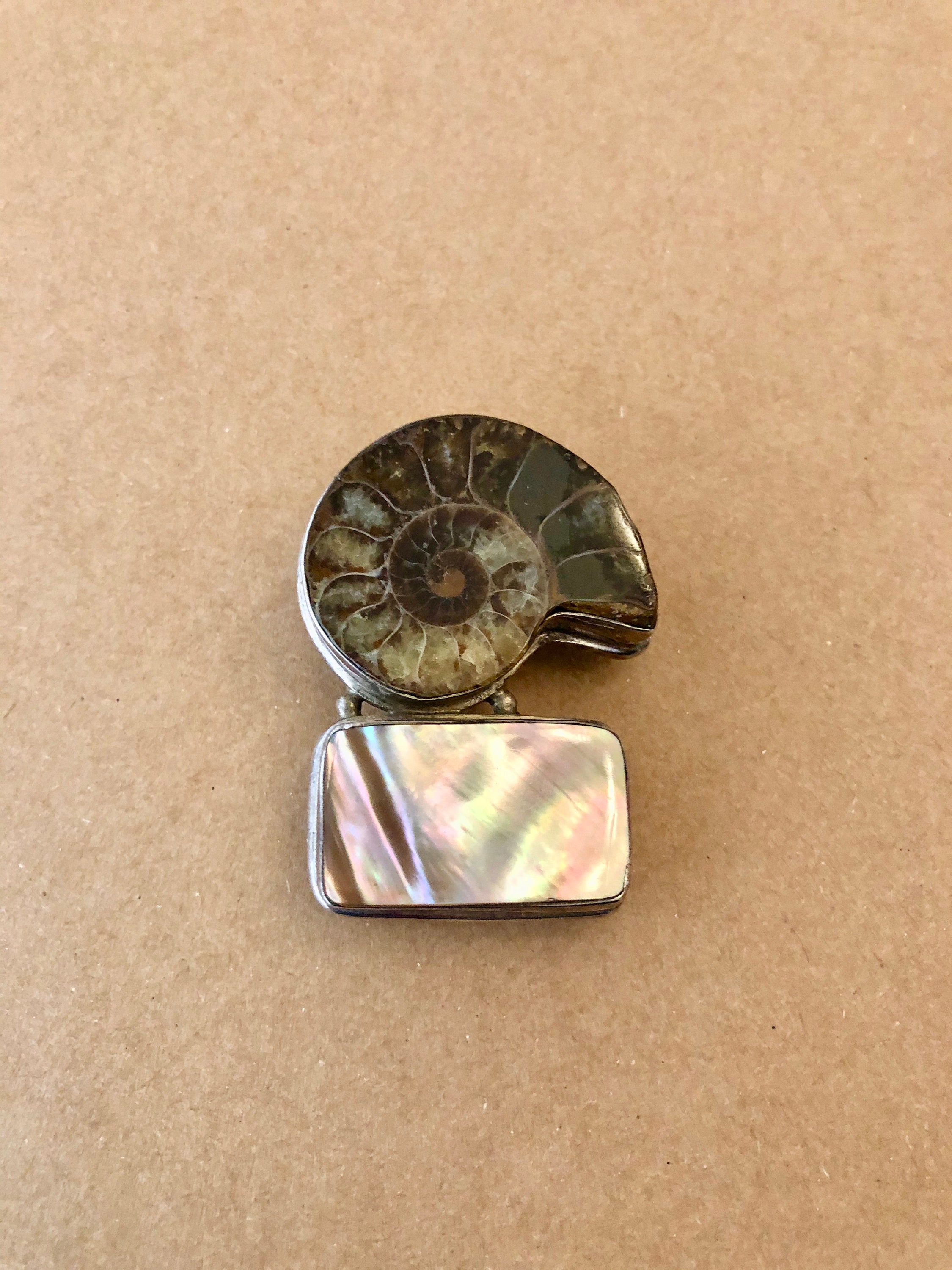 Vintage Hand Made Sterling Silver Slide Pendants One With an | Etsy