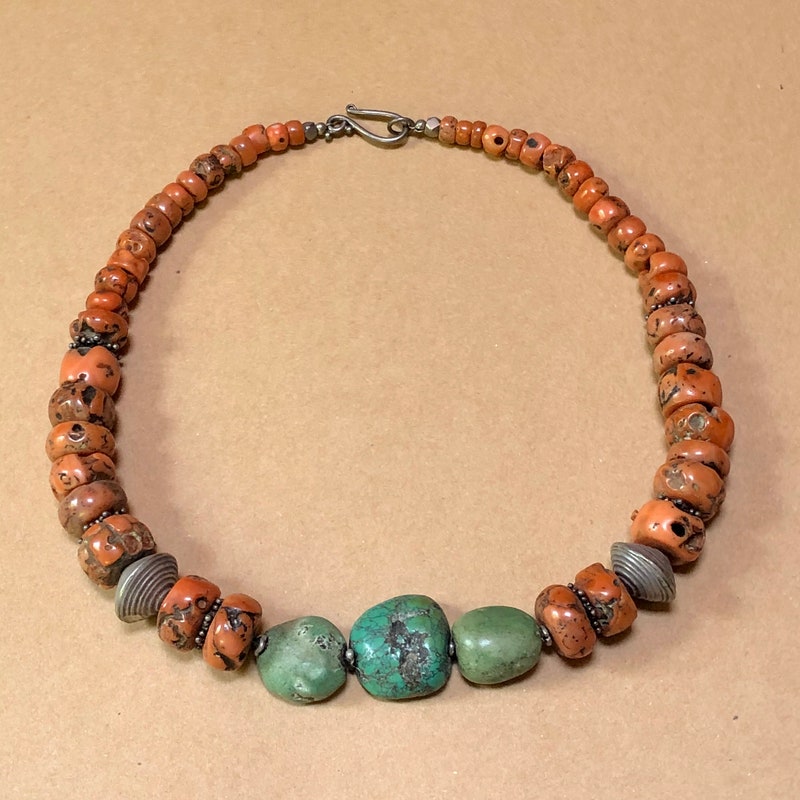 Tibetan Original Coral - Etsy UK