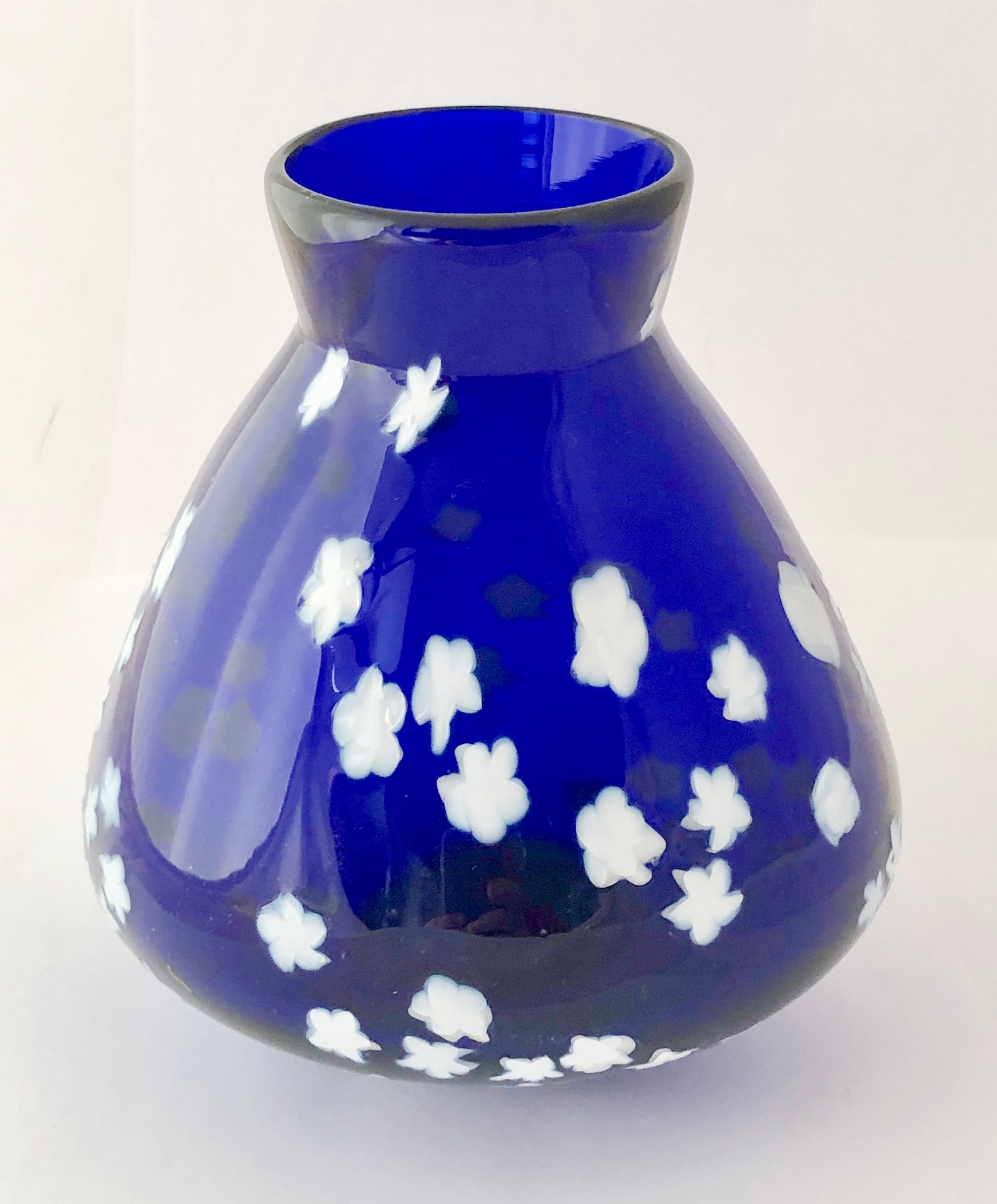 Vintage Venetian Hand Blown Translucent Cobalt Blue Glass | Etsy