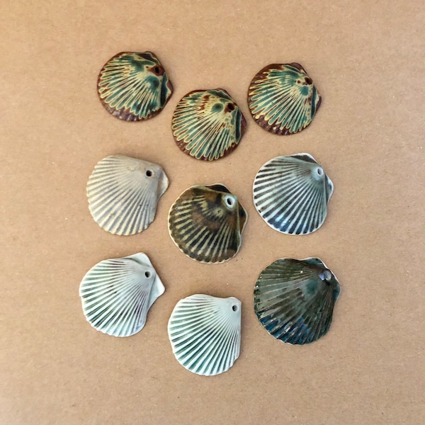 Scallop Shell Pendants - Etsy