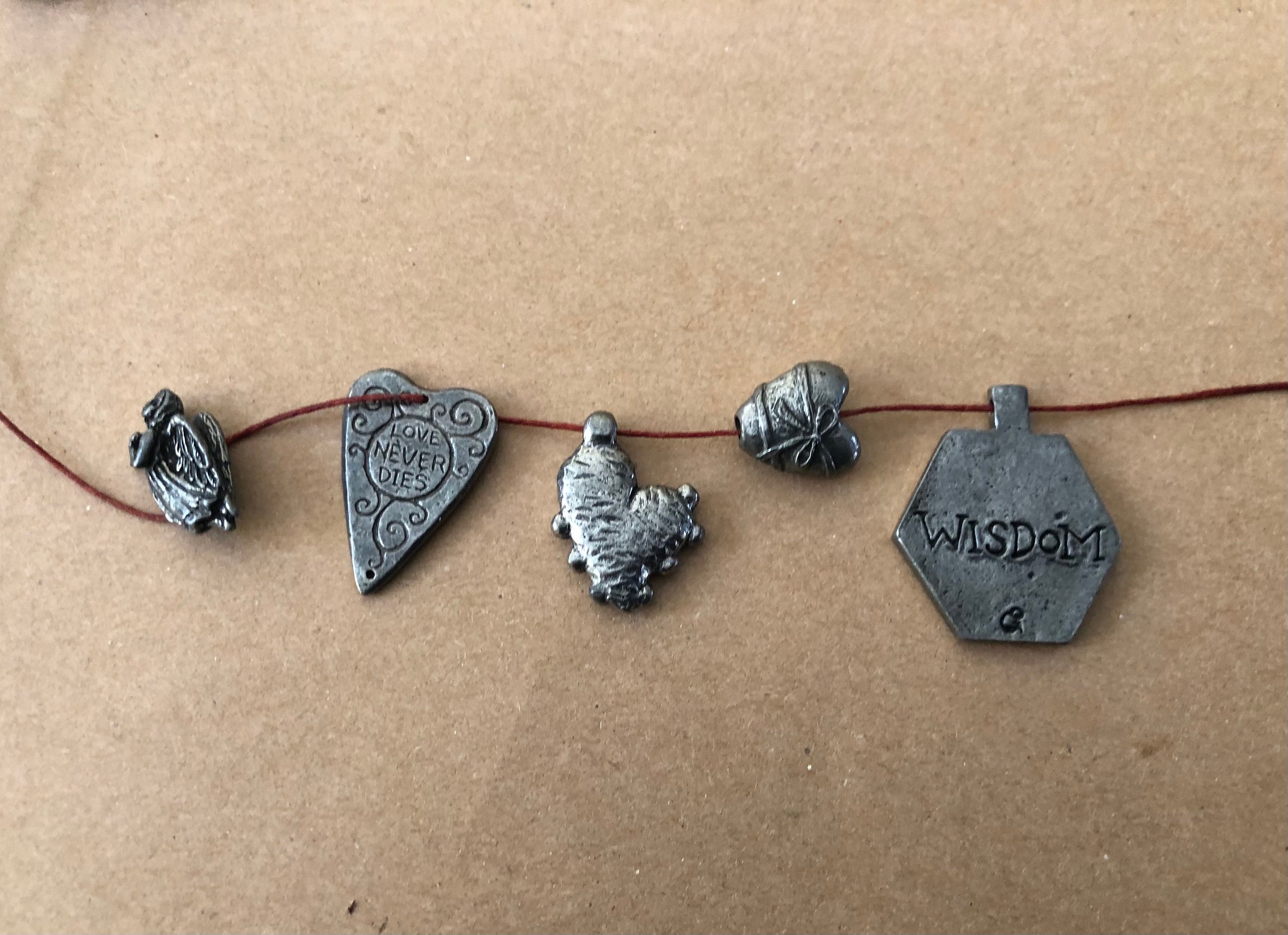 Assorted Cast Pewter Charms and Beads by Green Girl Studio - Etsy
