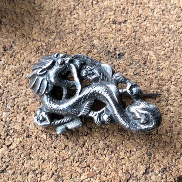 Brooch Dragon - Etsy