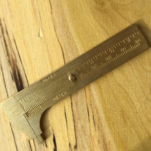 All Important Brass Gauge for Measuring in Both Metric and English ...