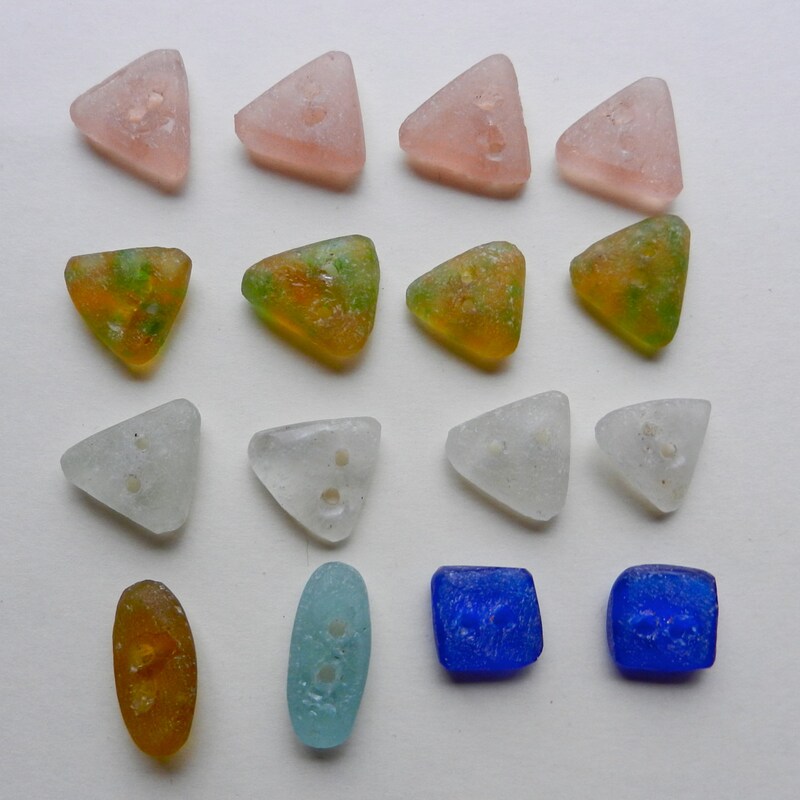 Sea Glass Buttons - Etsy