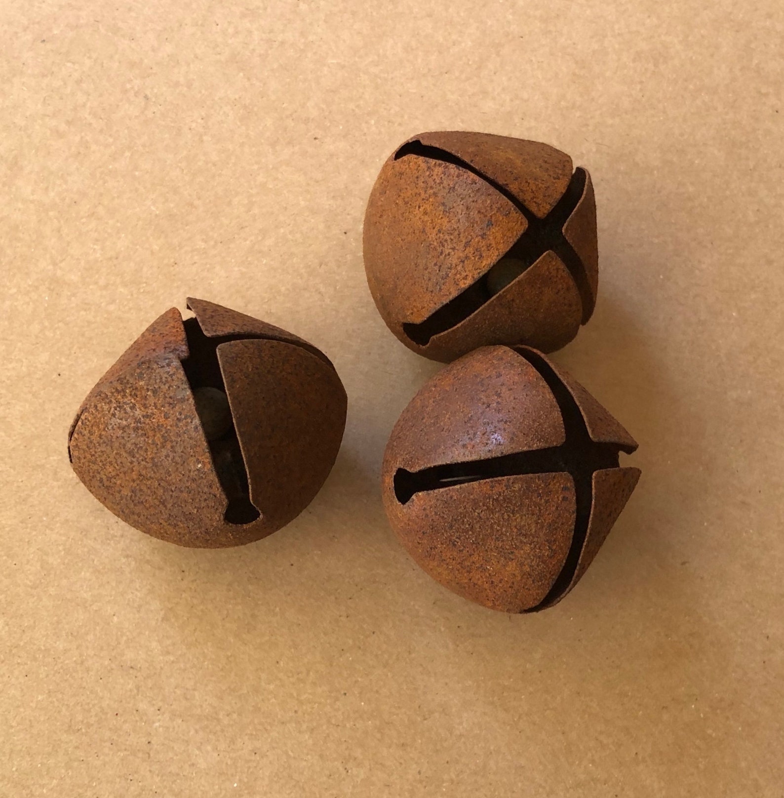 Rusted Jingle Bells 40mm for Craft Projects Decor Ribbon | Etsy