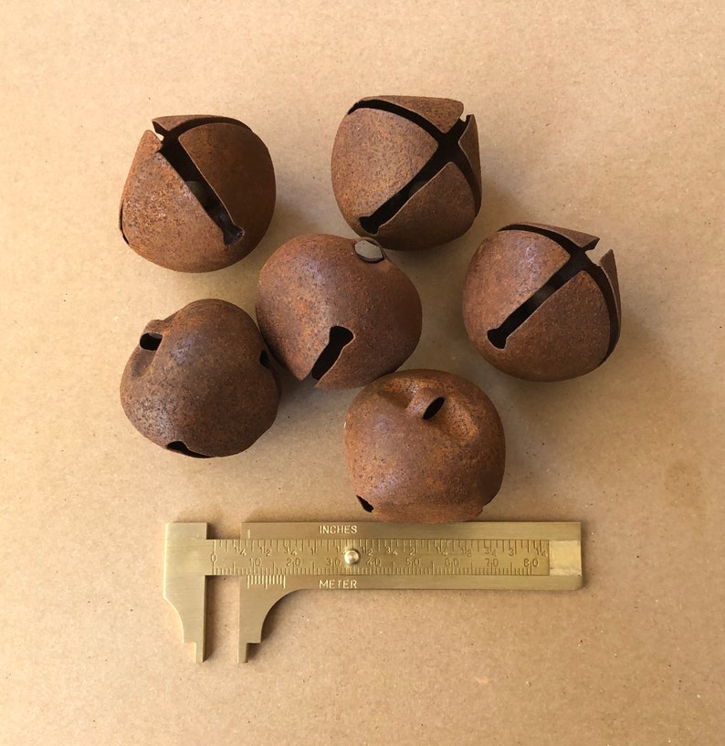 Rusted Jingle Bells 40mm for Craft Projects Decor Ribbon | Etsy