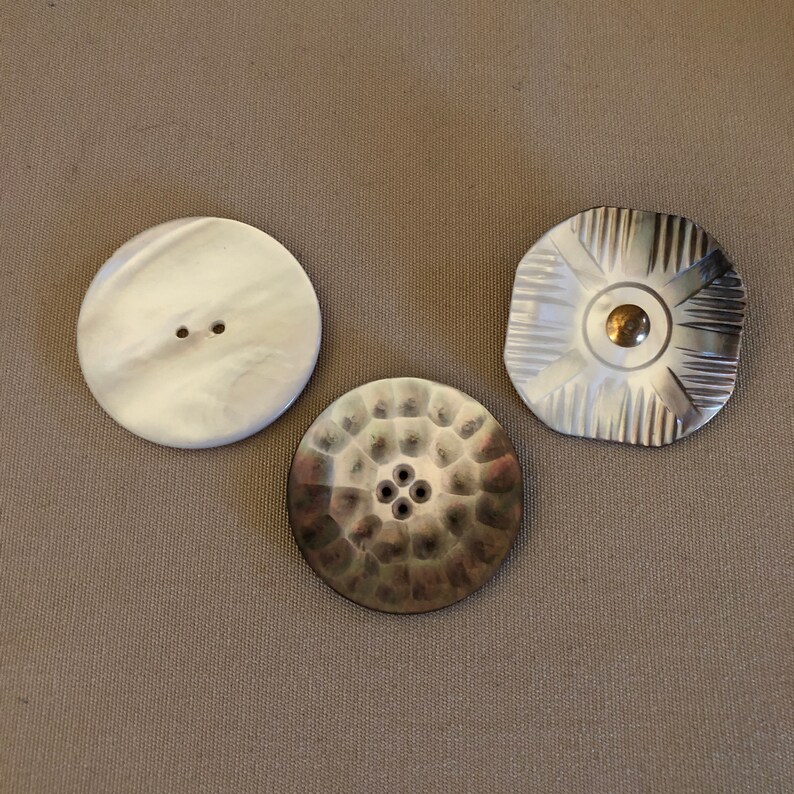 Vintage Extra Large Coat Buttons Hand Made Out of Natural - Etsy
