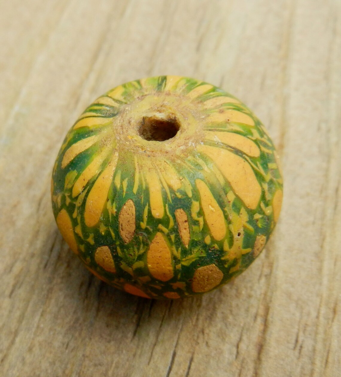 Ancient Hand Made Yellow and Green Mosaic Manik Manik Jatim | Etsy