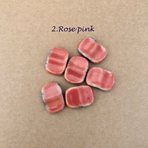 Keith Oconnor Handmade, Raku, Rectangle, Chicklet Beads in Your Choice ...