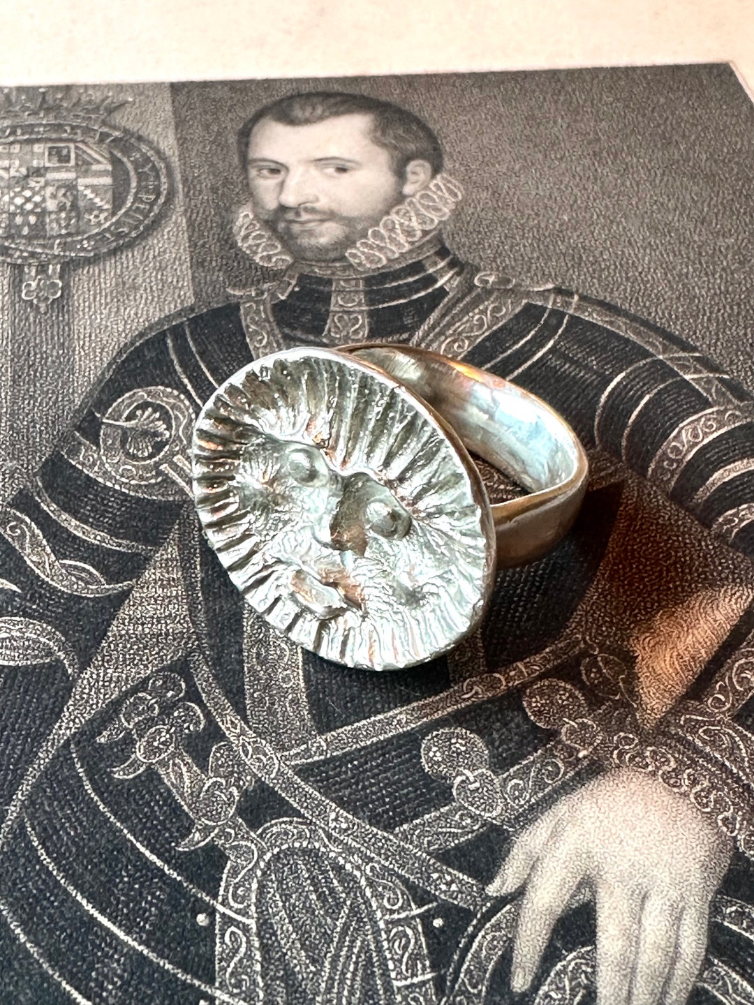 Silver Soleil Sun God Ring - Etsy