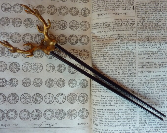 Stag Antler Hair Pins. - Etsy