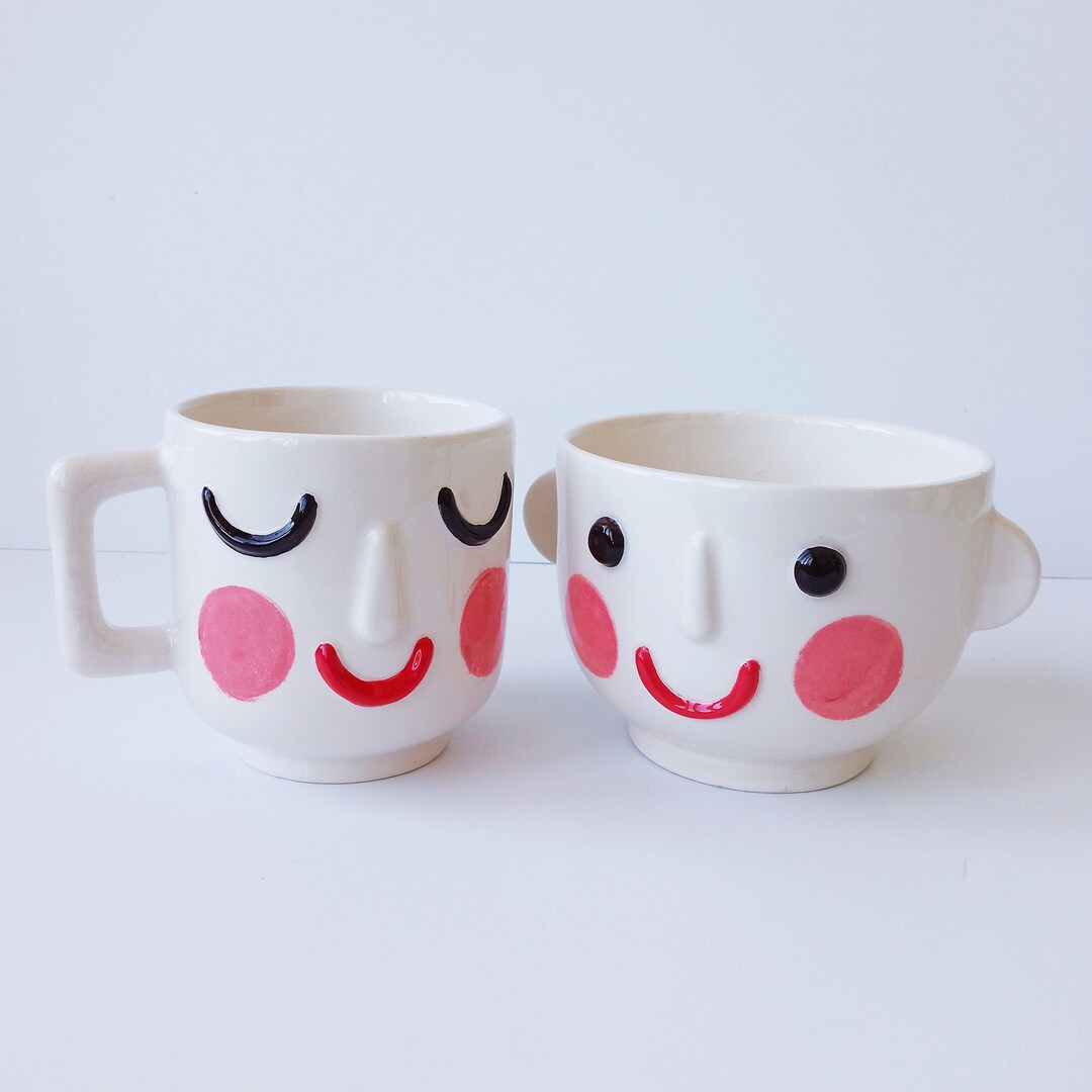 Face Mug and Face Bowl - Handmade Ceramics, Ceramic Mug, Ceramic Bowl ...