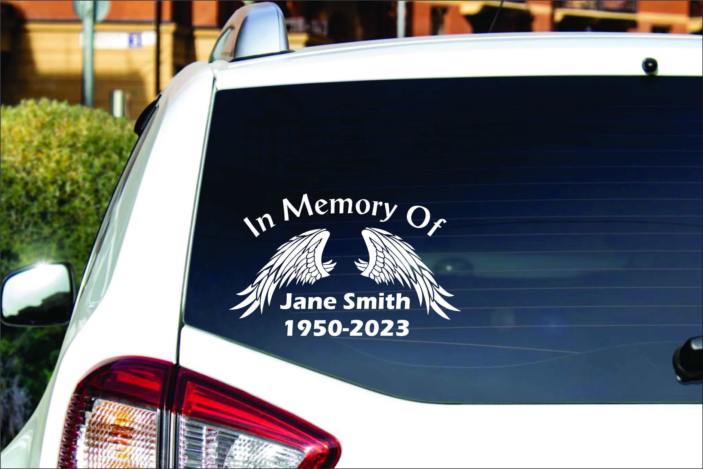 Memorial Decal Angel Wings 1 - Etsy