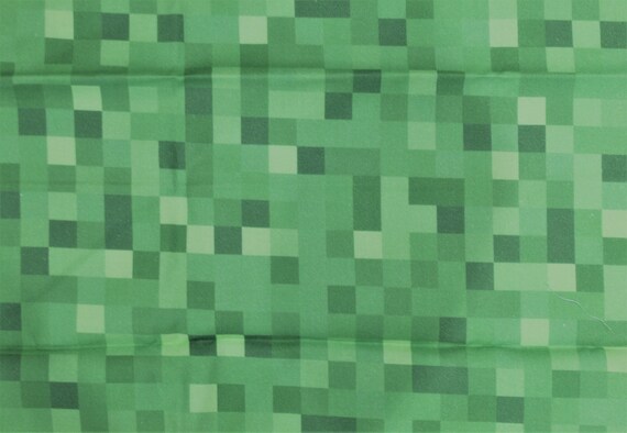Minecraft 'pixels' Fabric - Etsy UK