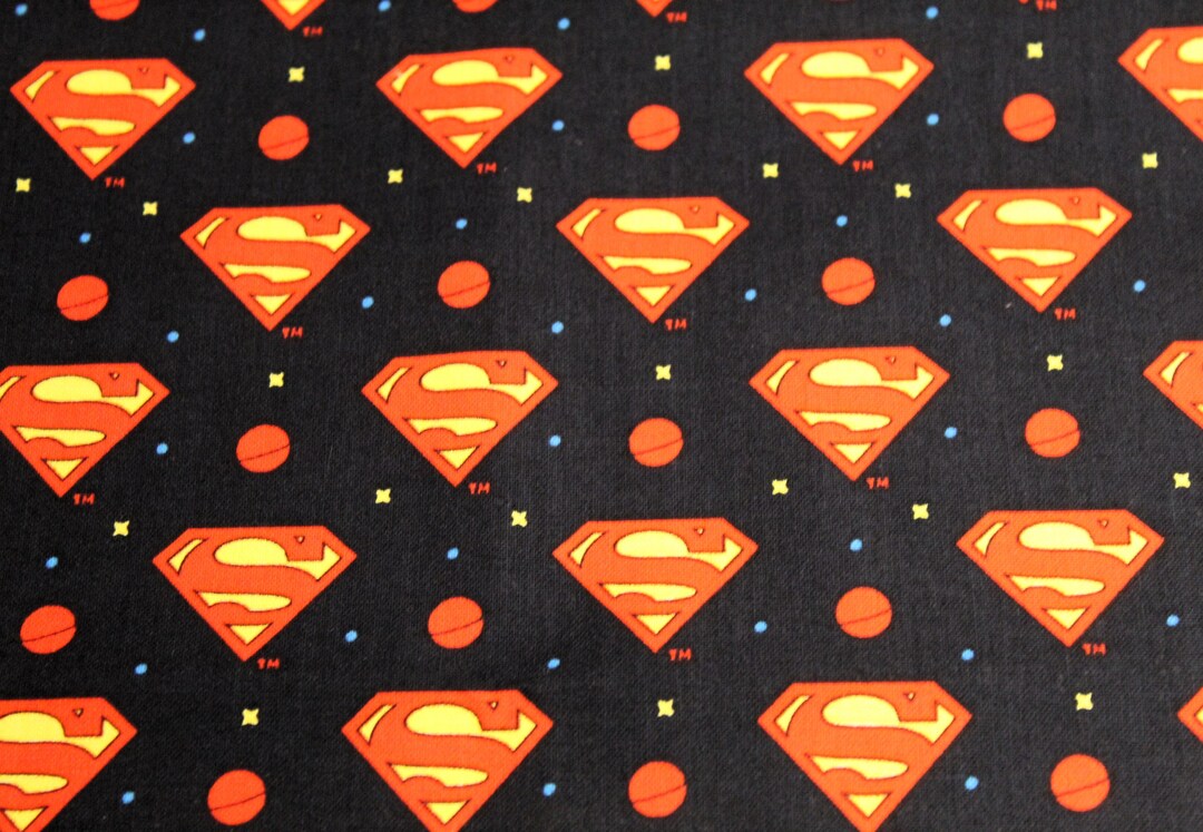 Superman Symbol Fabric - Etsy