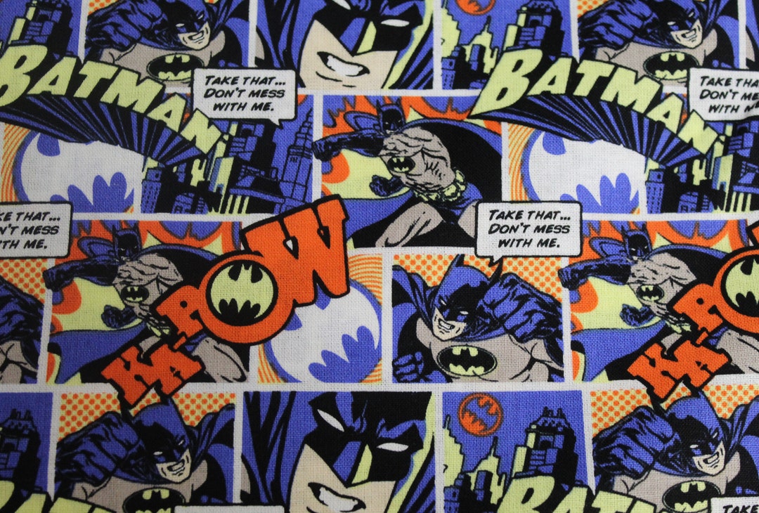 Batman Comic Fabric - Etsy