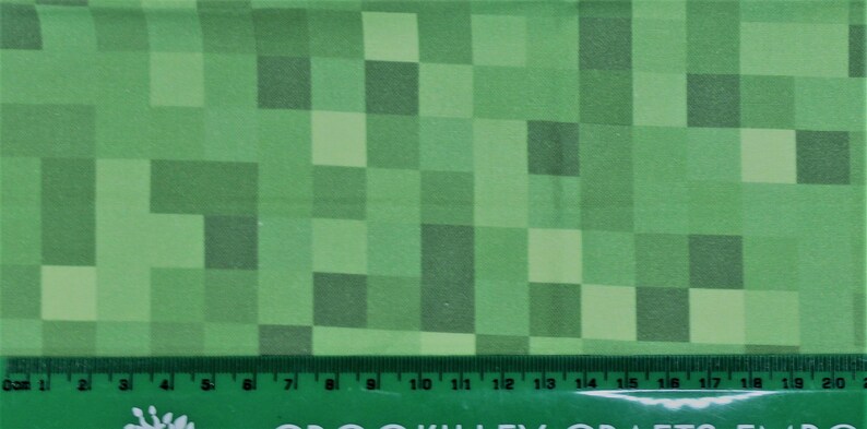 Minecraft 'pixels' Fabric - Etsy UK