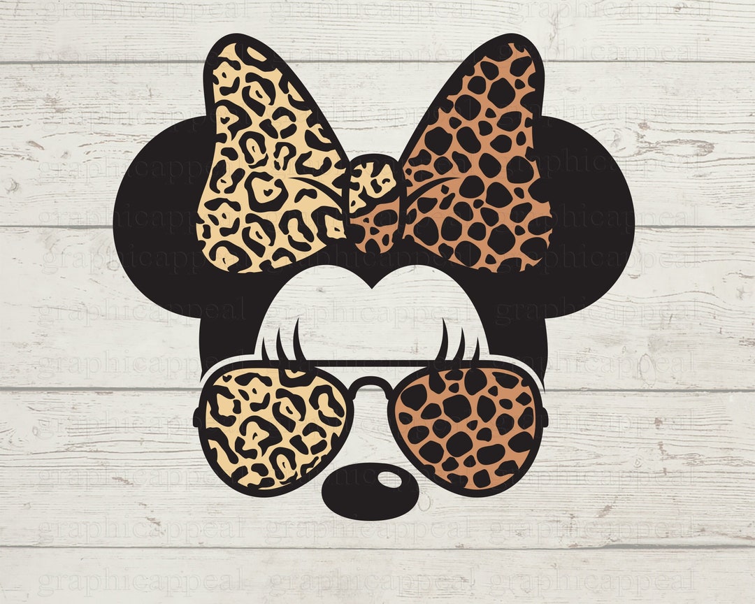 Safari Mouse SVG: Leopard Cheetah Print With Sunglasses (digital ...