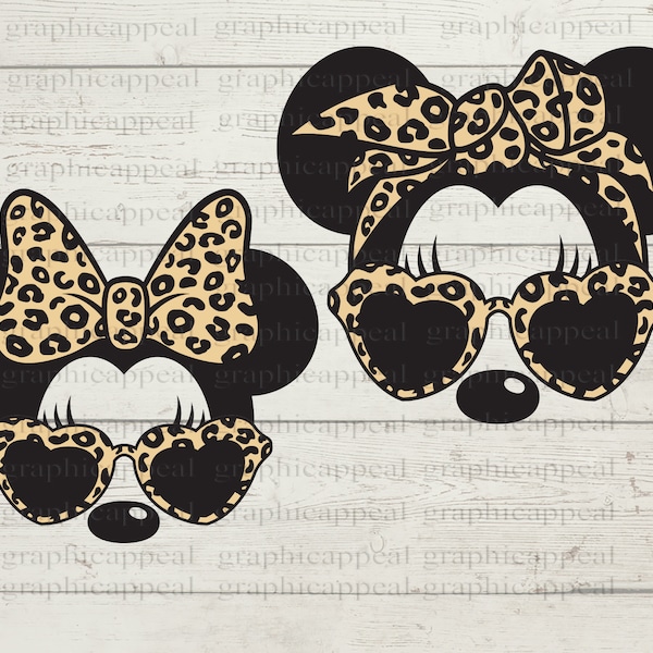 Leopard Minnie Mouse - Etsy