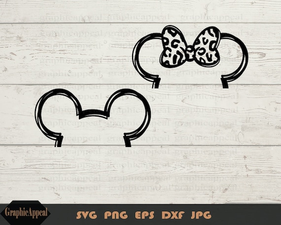 Minnie Mouse Ears Outline