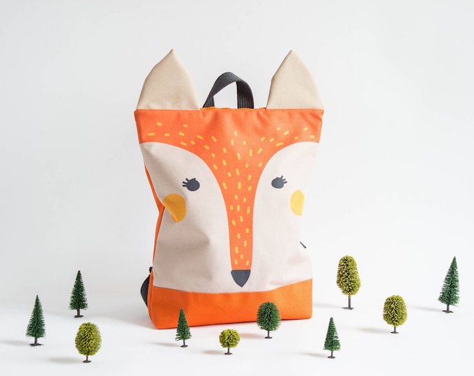 Waterproof Backpack Fox Backpack Fox for Adults 13 | Etsy