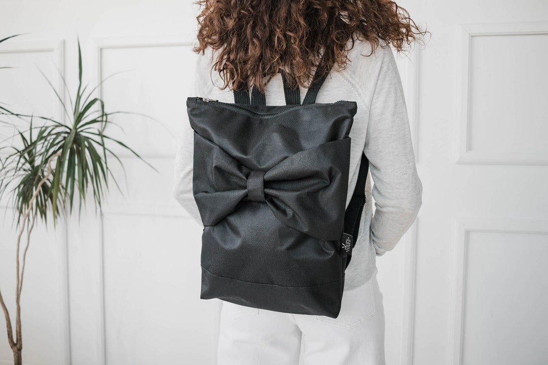 Black Backpack, Summer Backpack, Waterproof Backpack - Etsy