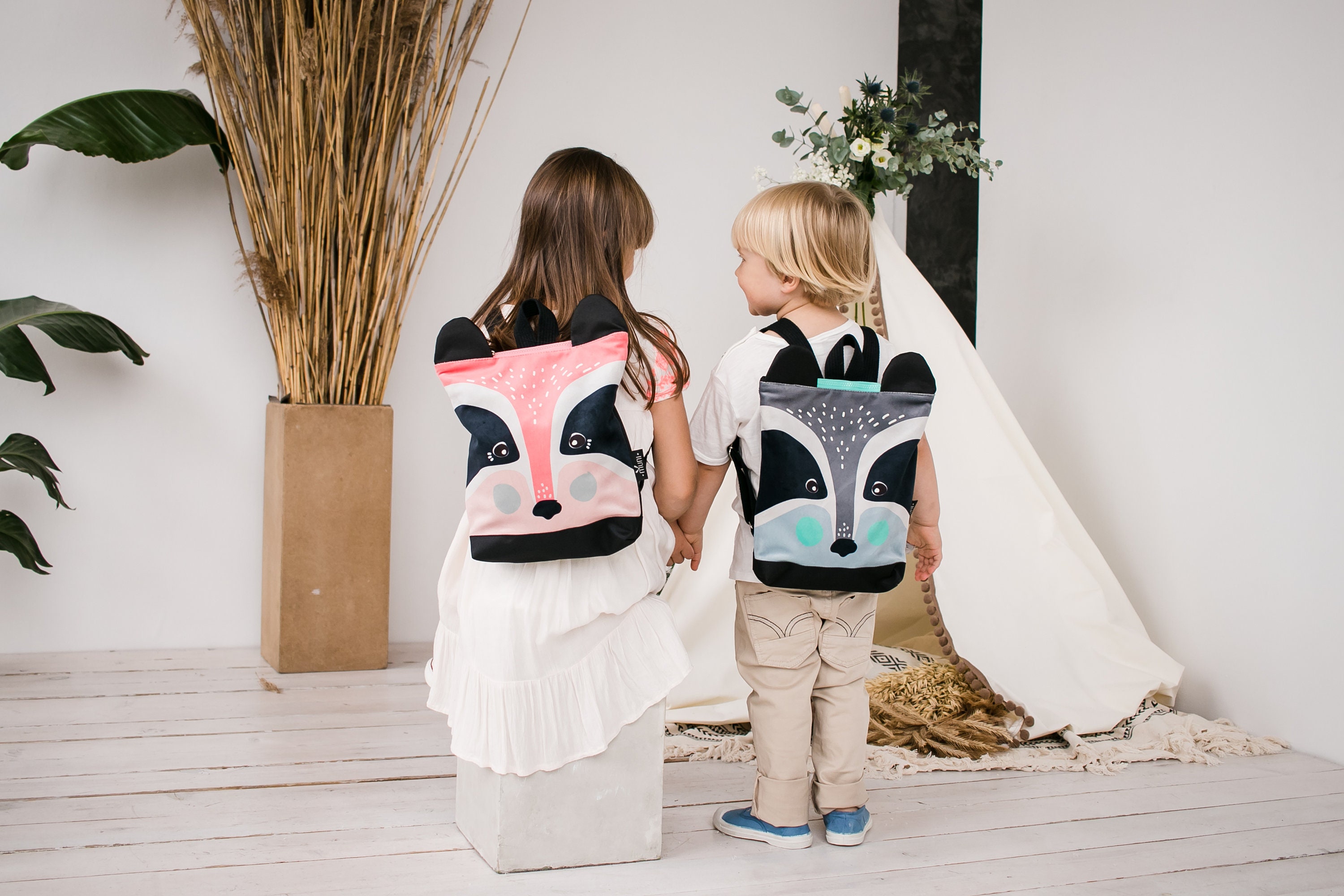 Badger backpack for kids Kids backpack Toddler backpack | Etsy