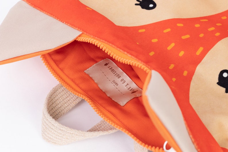 Fox Backpack Toddler Backpack Children Backpack Printed Fox - Etsy