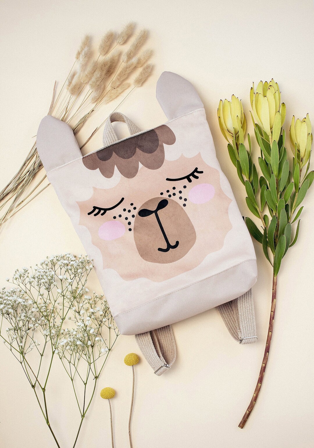 Llama Backpack Kids Backpack Printed Toddler Backpack - Etsy