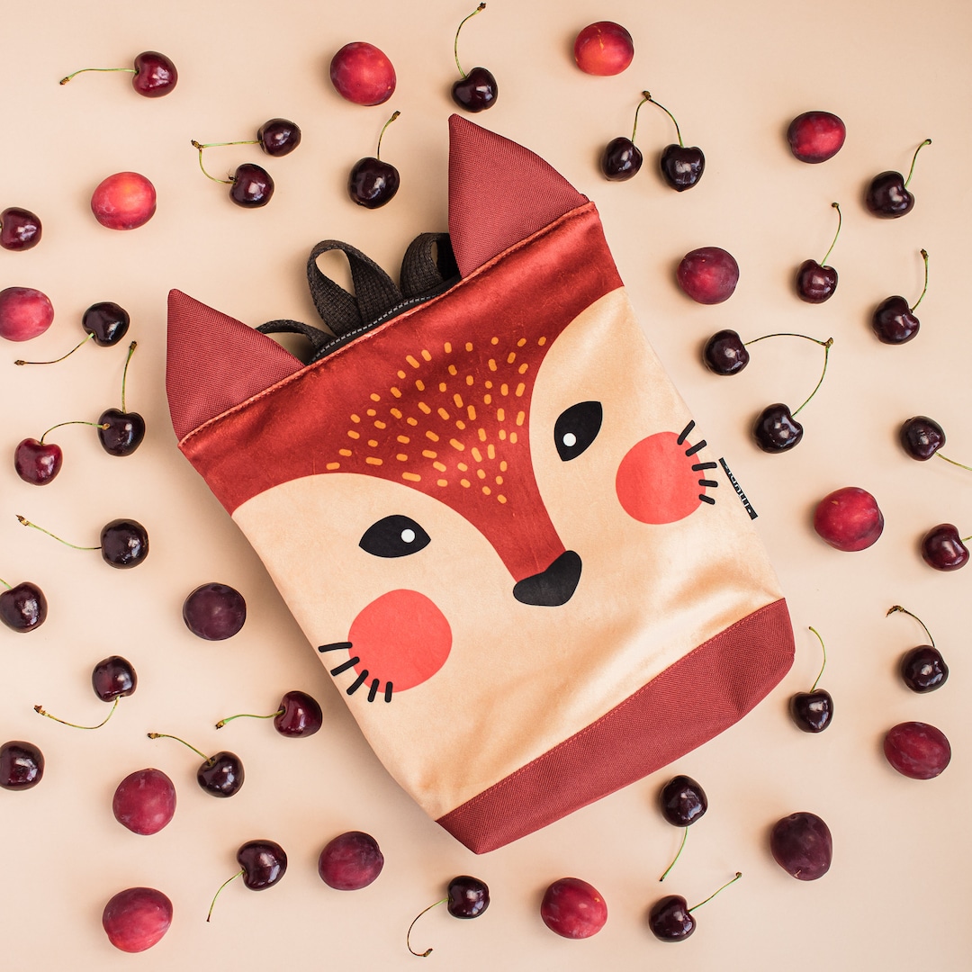 Toddler Backpack, Kids Backpack, Printed Squirrel Backpack, Cute Animal ...