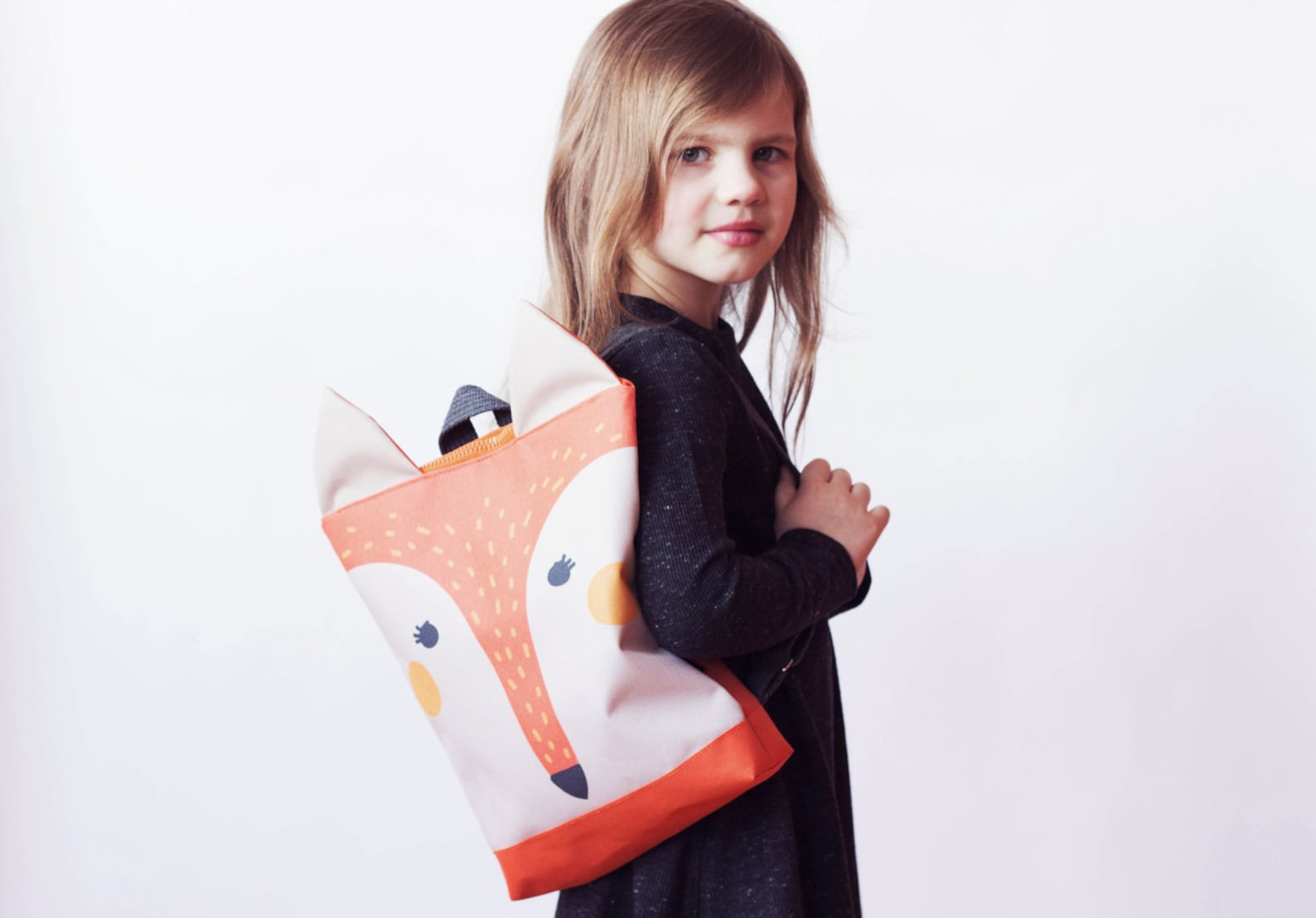 Fox Backpack Toddler Backpack Children Backpack Printed Fox | Etsy